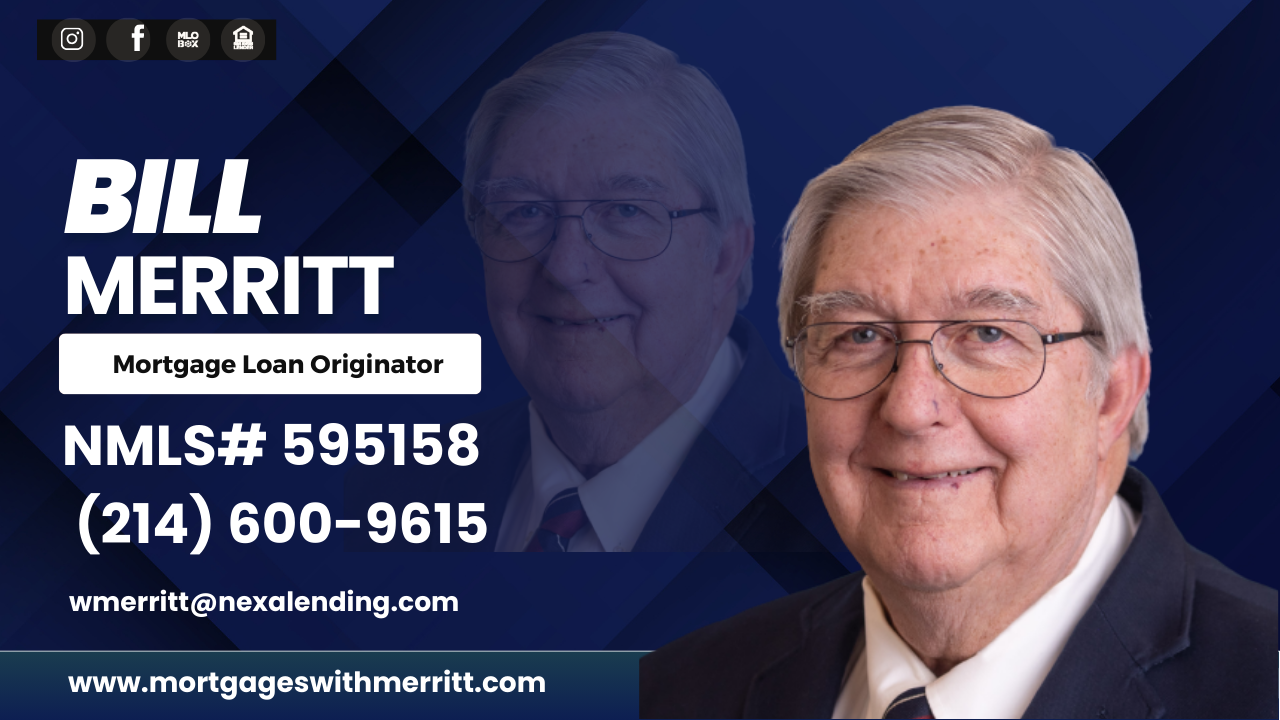 Bill Merritt - Mortgage Loan Originator 595158 📞(214) 600-9615
